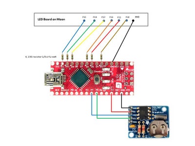 Arduino Controlled Model Moon Synchronizes Phase Changes With Actual ...