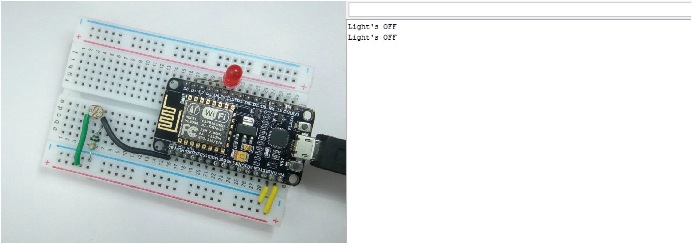 Auto-LED Using LDR With NodeMCU | Trybotics