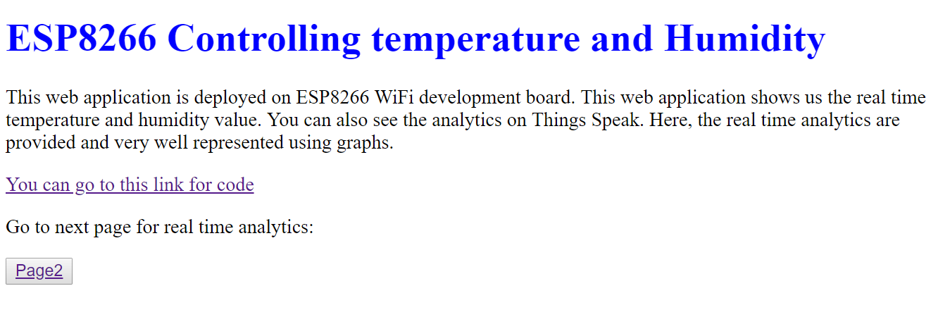 Thingspeak Temperature And Humidity App Using Esp8266 Trybotics