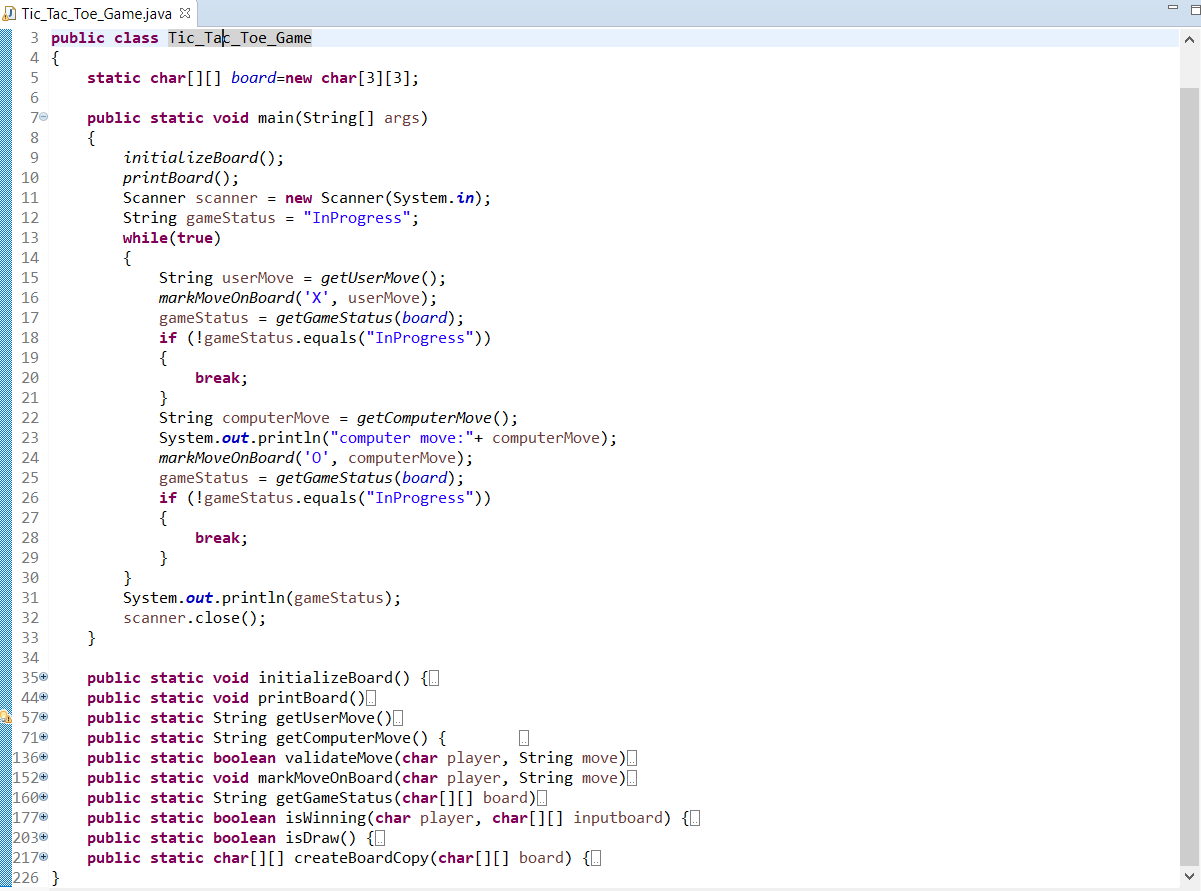 Write Your Own Tic Tac Toe Game In Java Trybotics