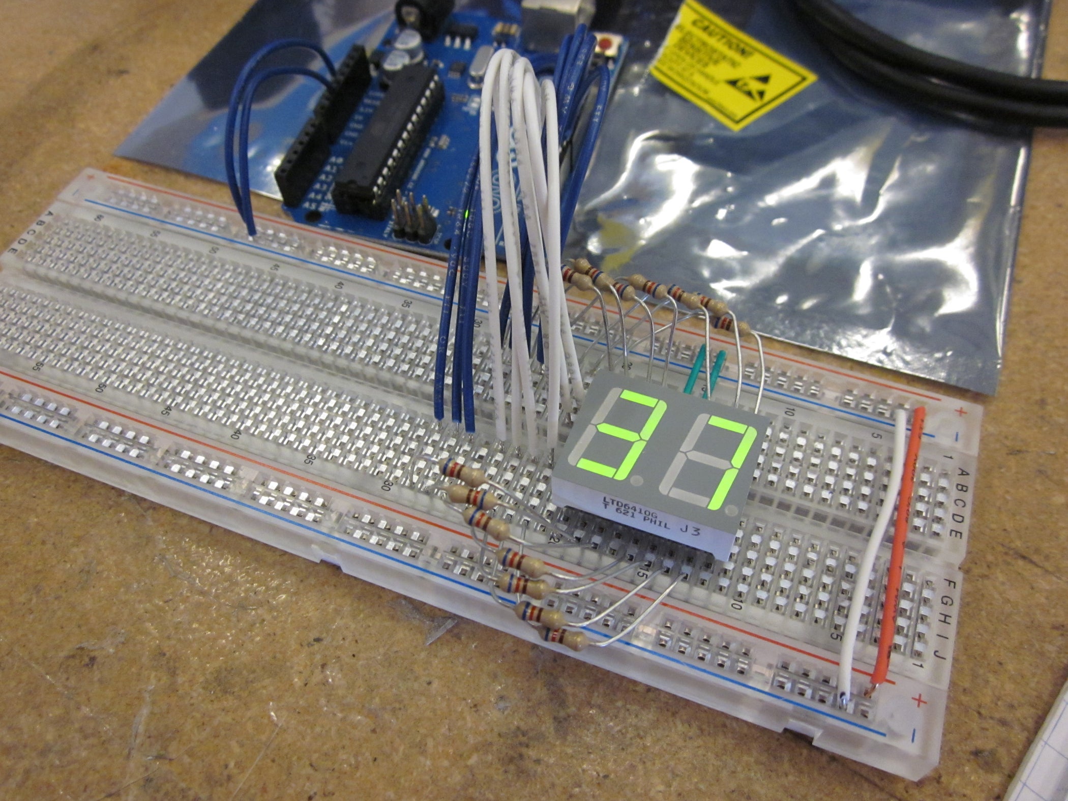 Arduino Powered 7seg Led Display With Port Manipulation I Made It At