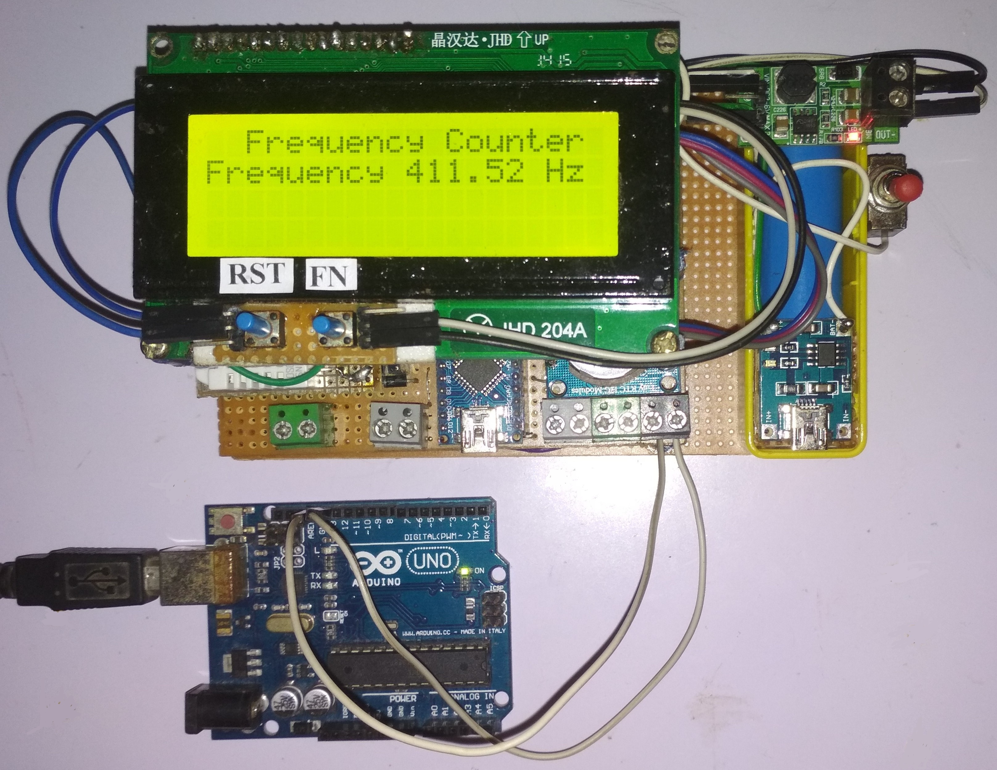 Oscilloscope Frequency Counter And Component Tester Using Arduino