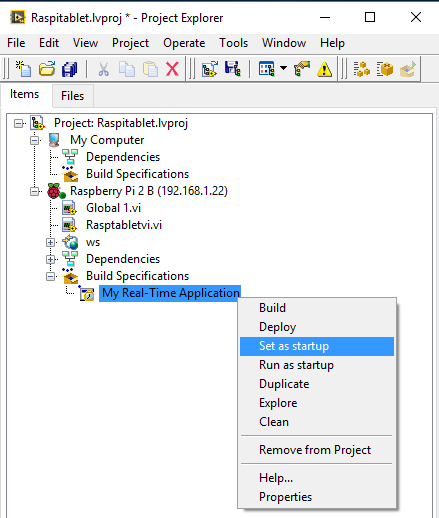 Using A Tablet To Control A Raspberry Pi With Labview Trybotics