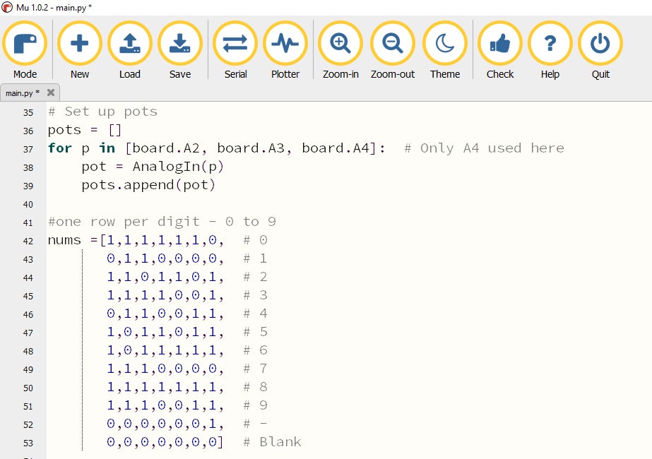 Dual 7-segment Displays Controlled by Potentiometer in CircuitPython ...