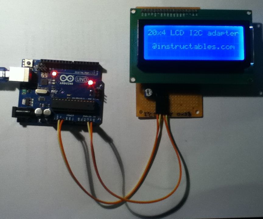 Lcd Display I2c Adapter For Arduino With Pcf8574a 6