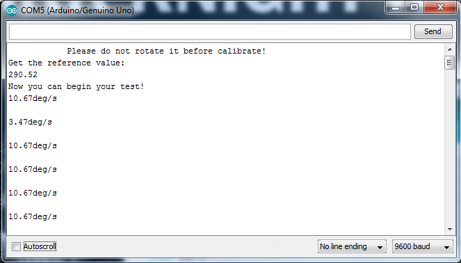Interfacing Single Axis Gyro to Arduino | Trybotics