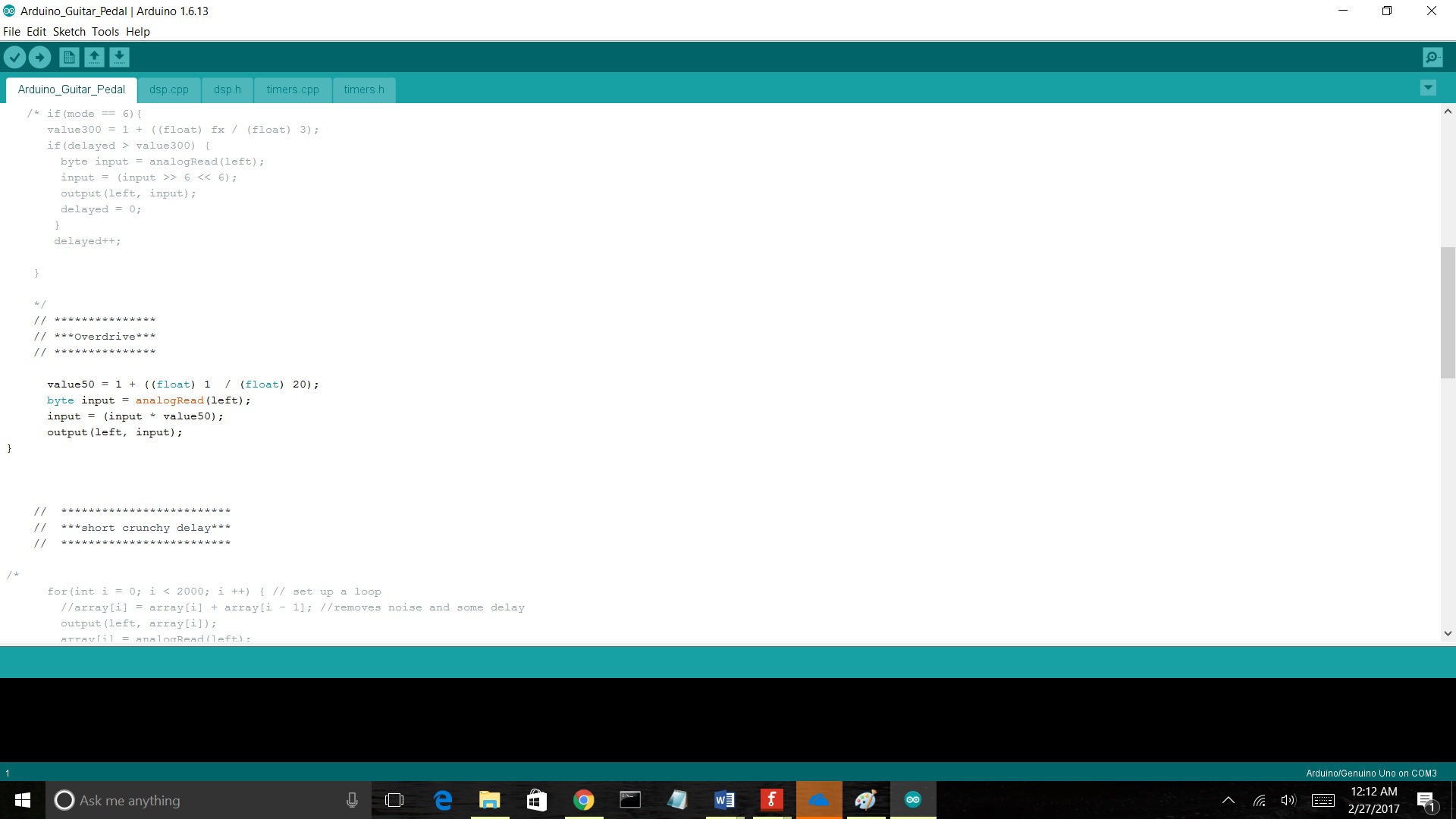 Arduino Guitar Fx Pedal | Trybotics