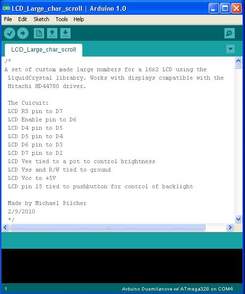 Custom Large Font for 16x2 LCDs | Trybotics