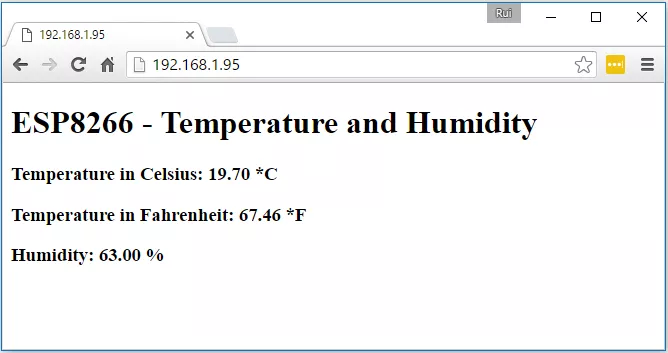 Esp8266 Nodemcu Temperature Monitoring Using Dht11 On A Local Webserver Trybotics