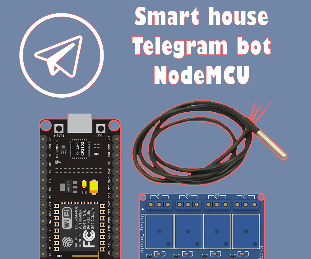 Smart House Telegram Bot With Nodemcu Esp8266 Relay