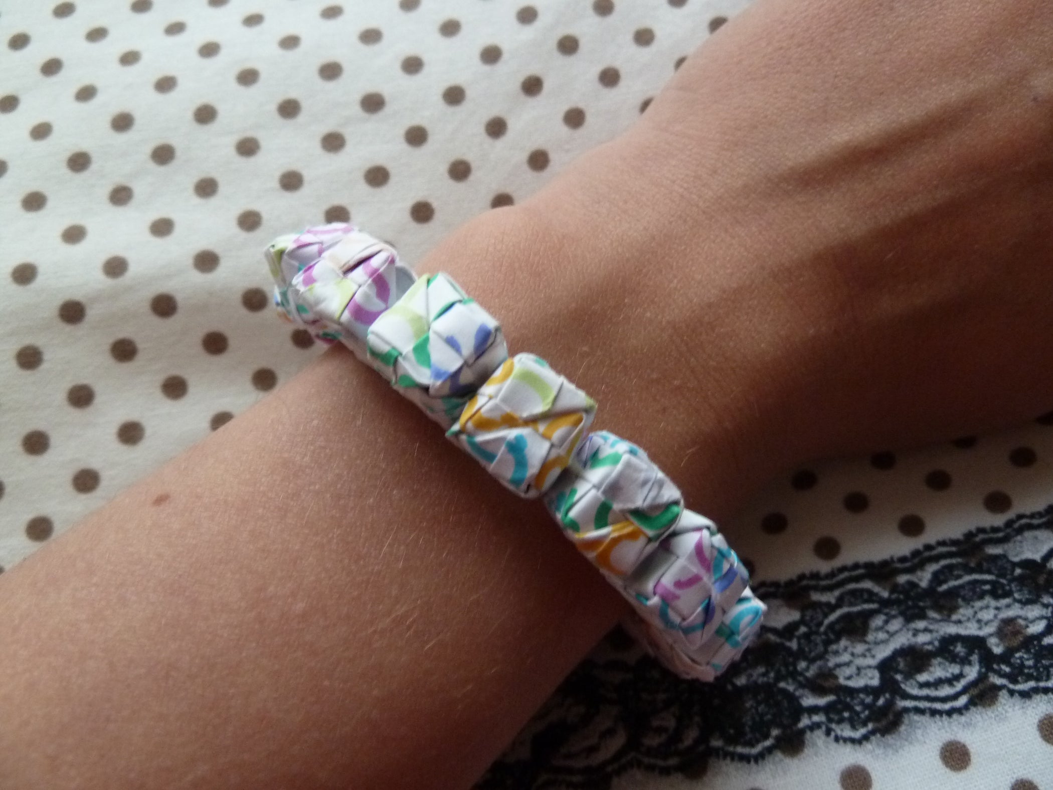 Origami Bracelet 7 Steps with Pictures Instructables origami-bracelet-7-steps-with-pictures-instructables