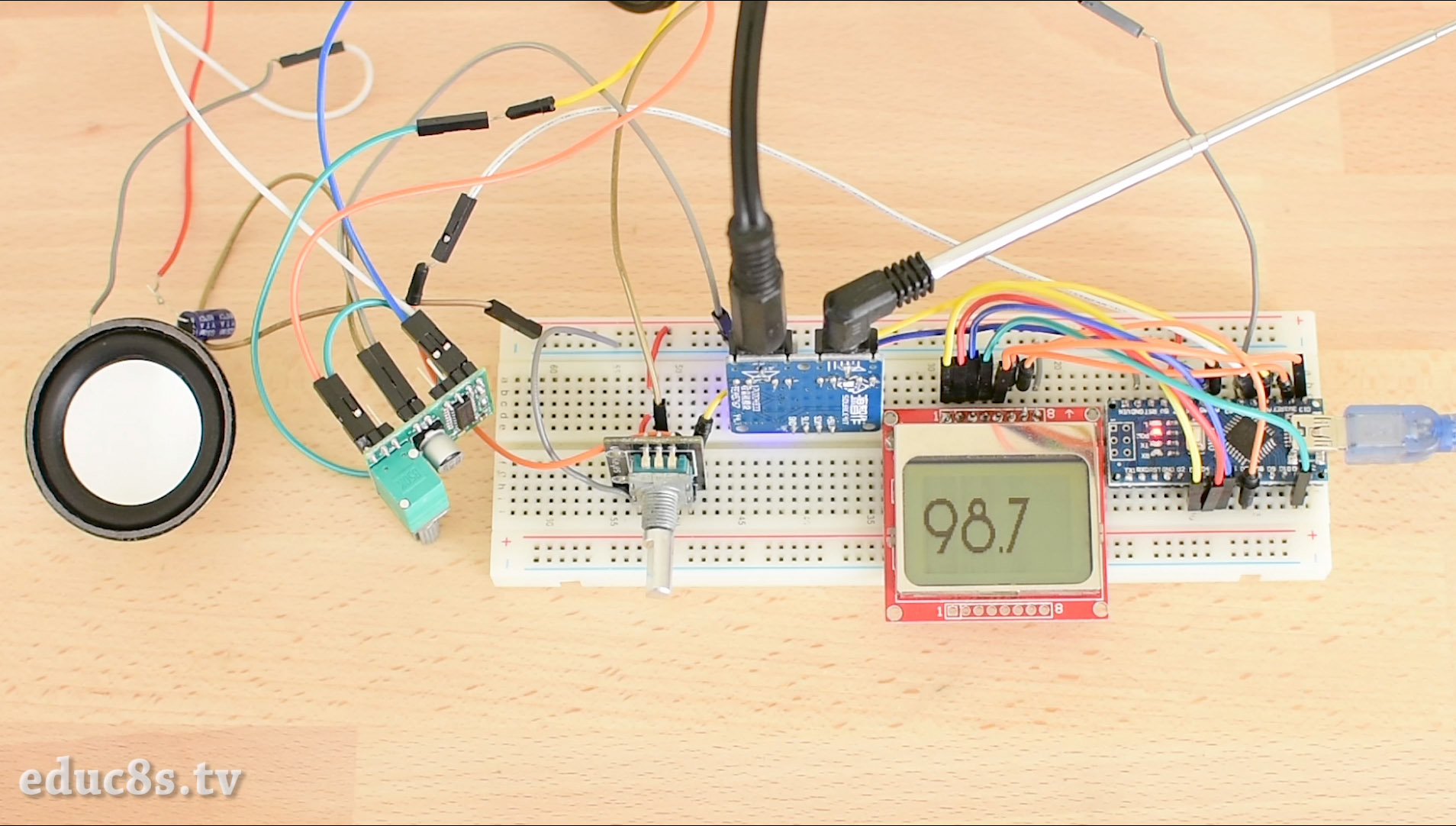 Art Deco Fm Radio Project Using Arduino Trybotics