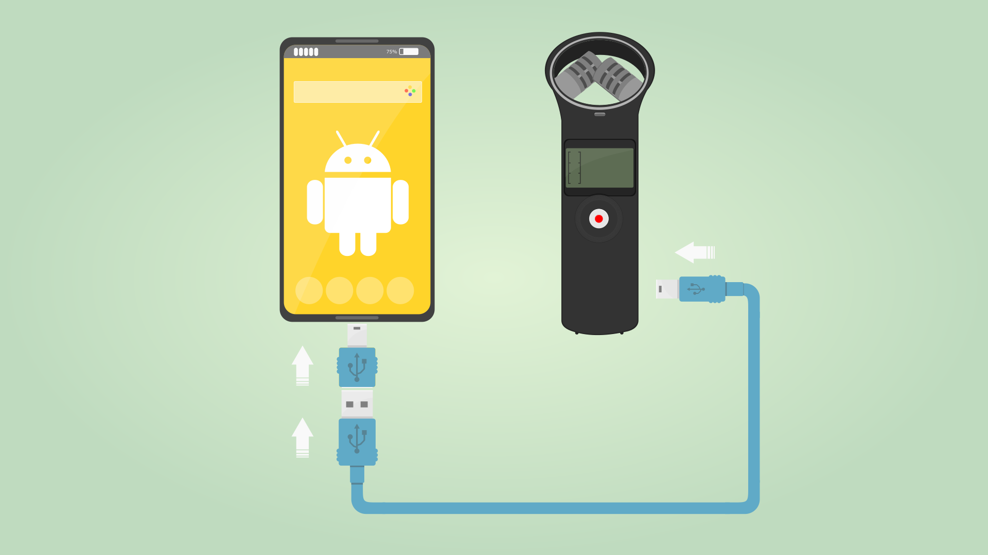 Connect Zoom H1 to Android | Trybotics