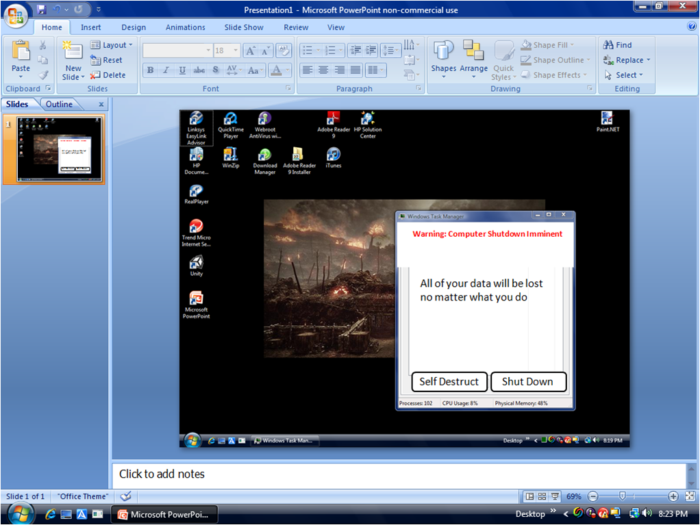 Make A Fake System Error Popup With Powerpoint 3 Steps Instructables