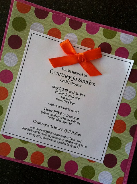 Easy Handmade Bridal Shower Invitation Instructables