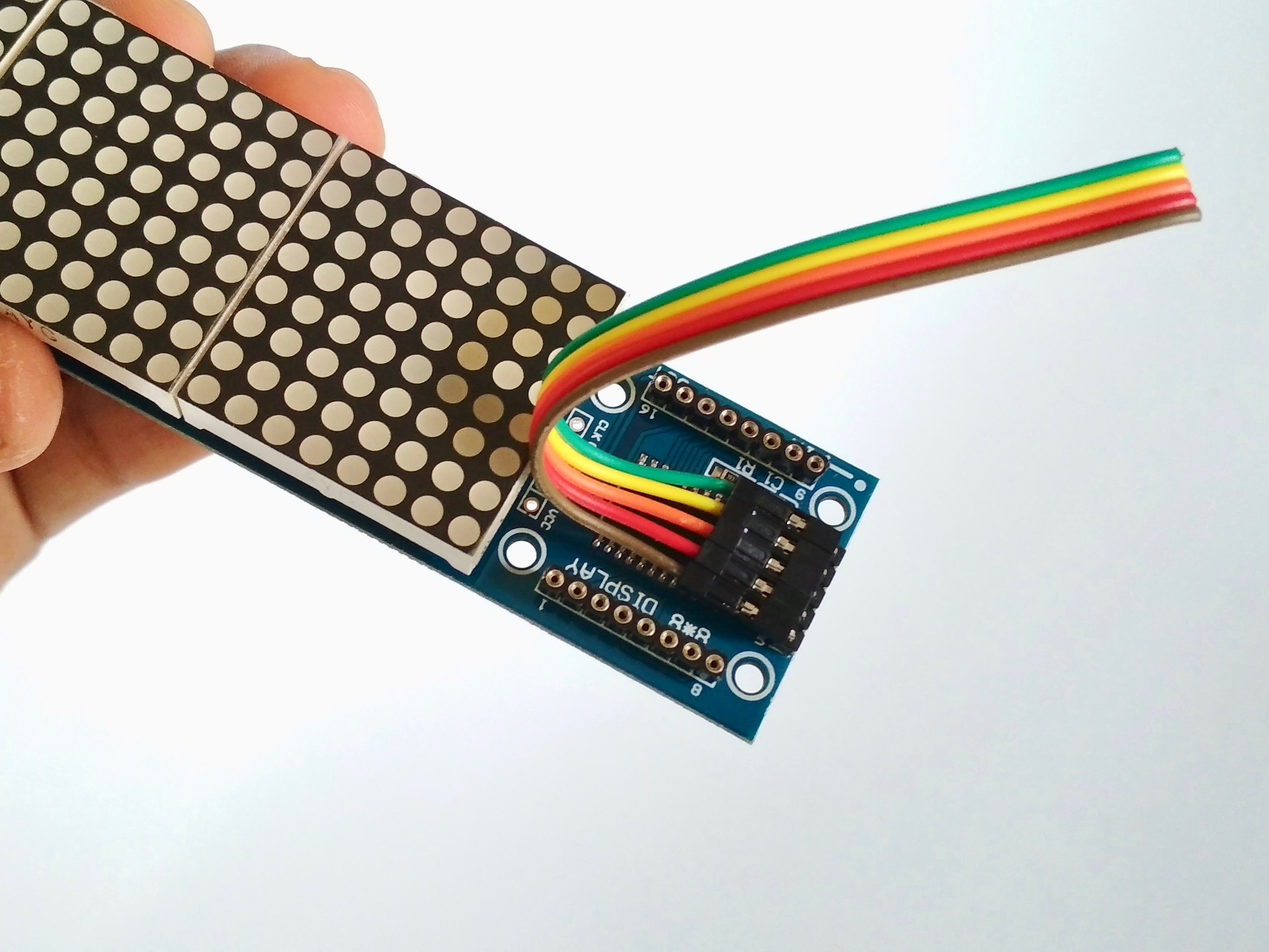 Iot Smart Clock Dot Matrix Use Wemos Esp8266 Esp Matrix Trybotics 9859