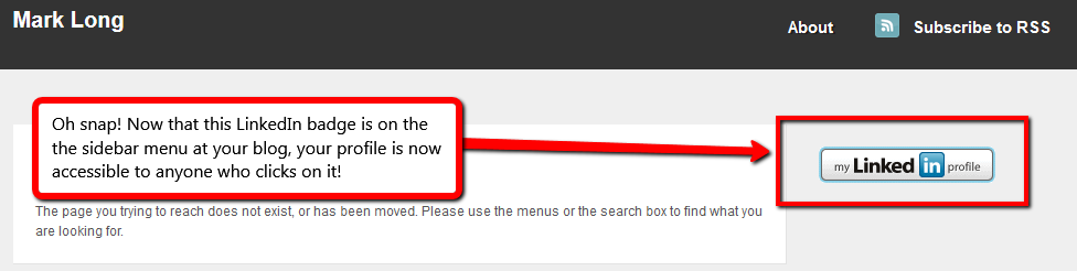 Add a LinkedIn Profile Badge to Your WordPress Blog | Trybotics