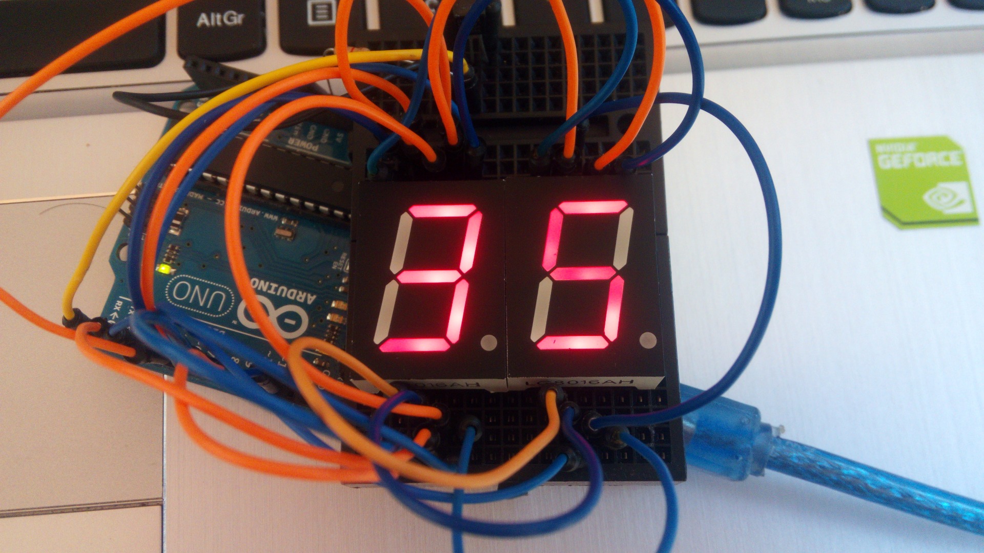 Seven Segment Display Thermometer - Arduino Based | Trybotics