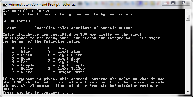 How to Change Color in Command Prompt | Trybotics