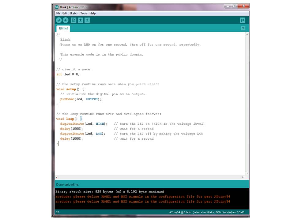 Using the Arduino Uno to Program ATTINY84-20PU | Trybotics