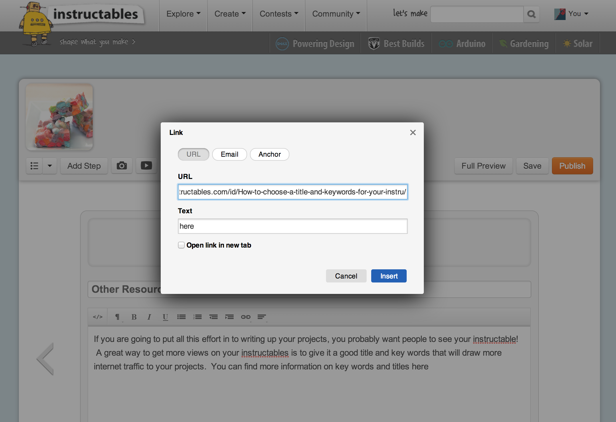 How to Make an Instructable Using the New Editor | Trybotics
