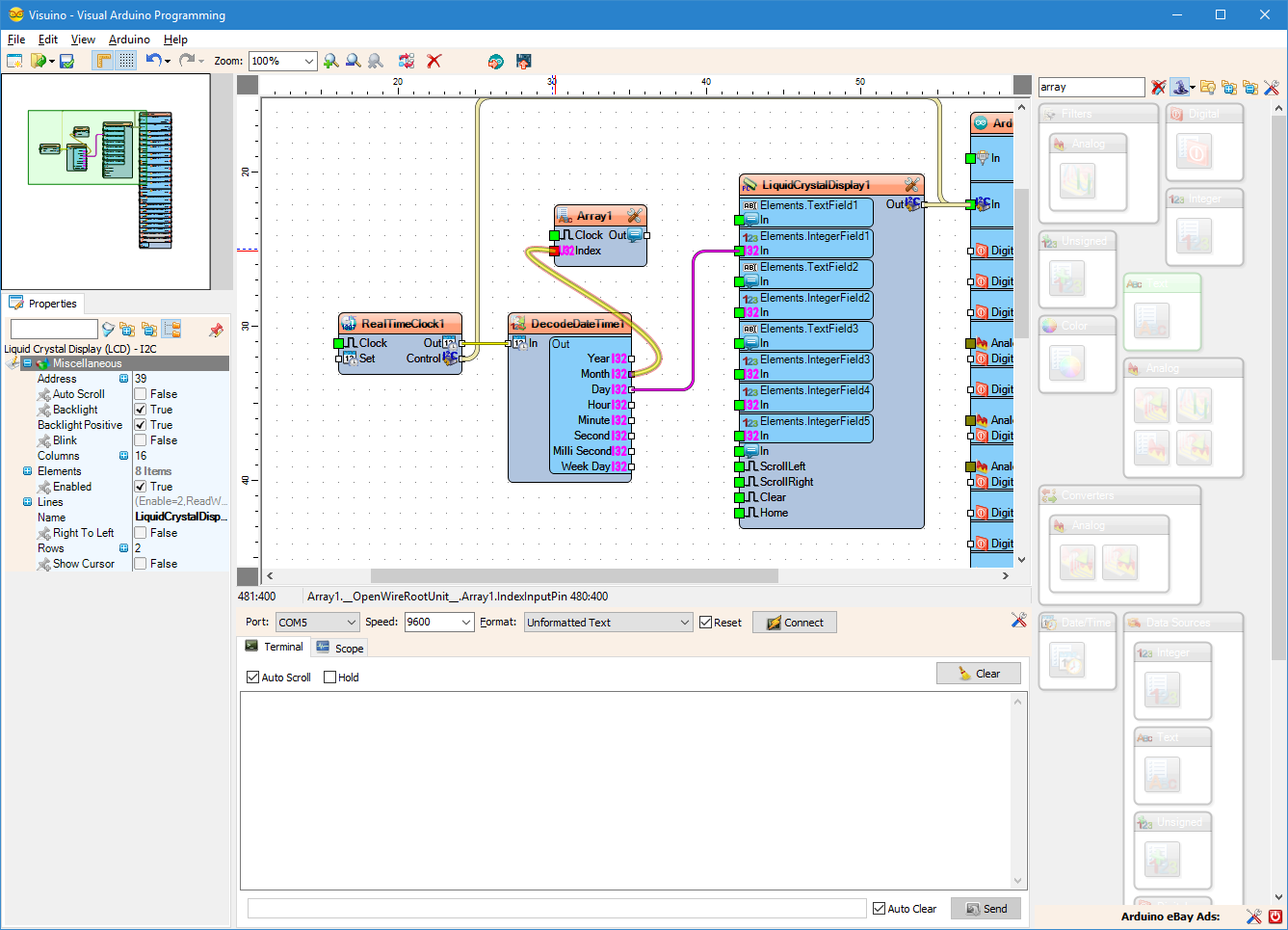 Arduino Nano Show Datetime From Ds1307 Real Time Clockrtc On I2c 2