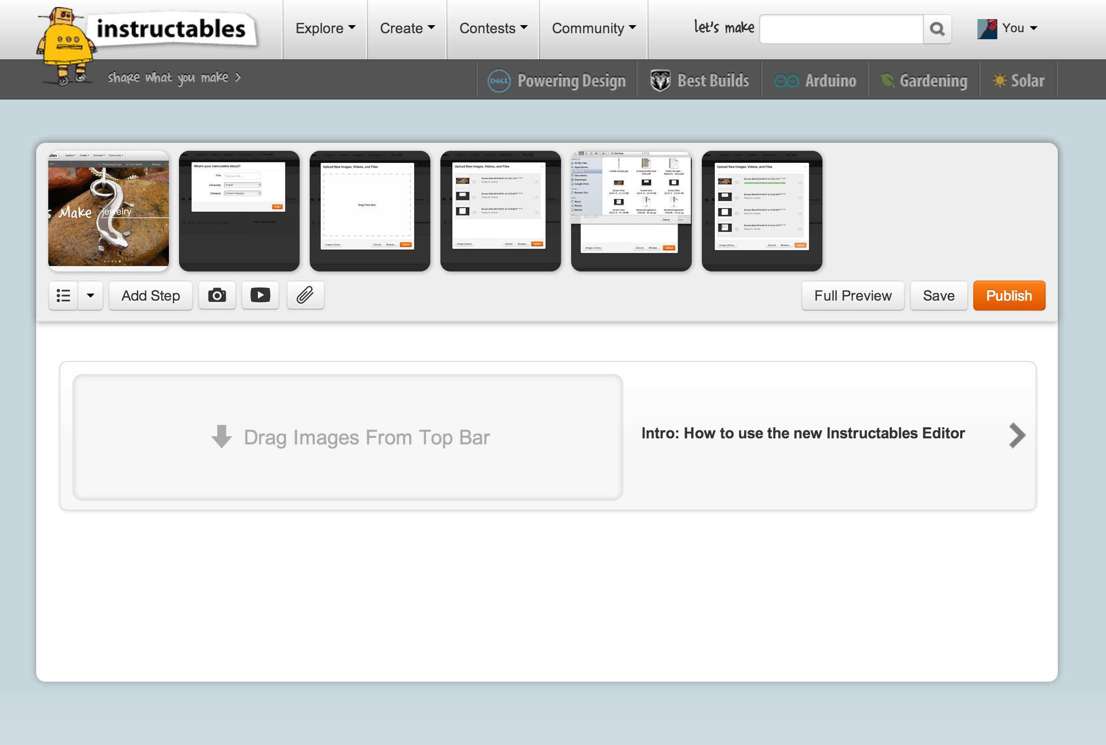 How to Make an Instructable Using the New Editor | Trybotics