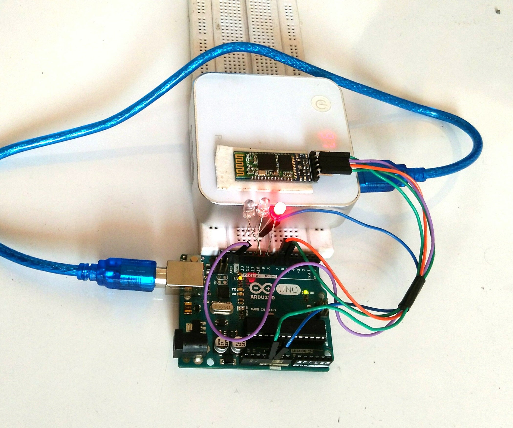 Smart Phone Controlled Led Lights Using Hc 05 And Arduino Uno 3 Steps Instructables