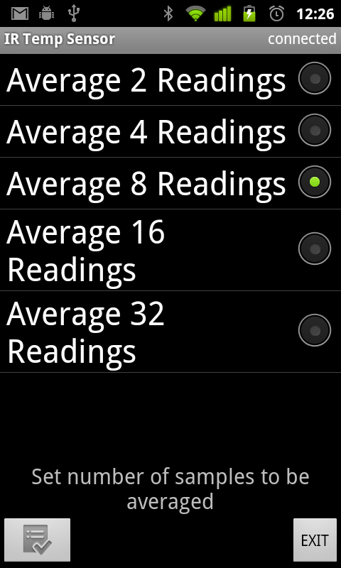 Android PfodApp Controlled Datalogging Arduino IRTemp Meter | Trybotics