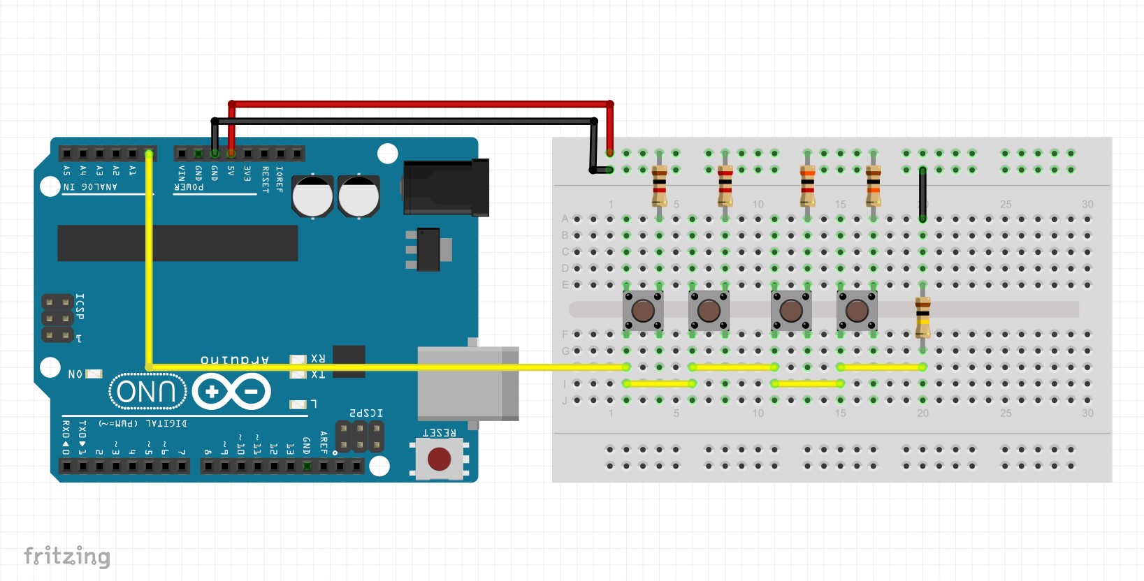 How To Multiple Buttons On 1 Analog Pin Arduino Tutorial Trybotics