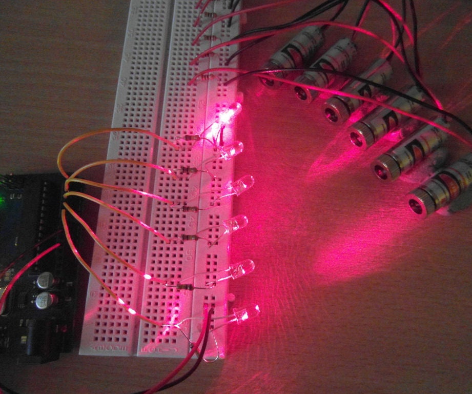 Quick Arduino Midi Laser Harp 7 Steps Instructables