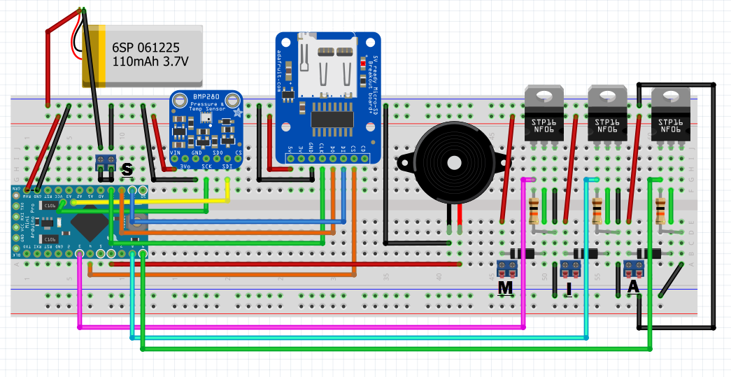 AltWizz Arduino Rocket Altimeter Computer | Trybotics