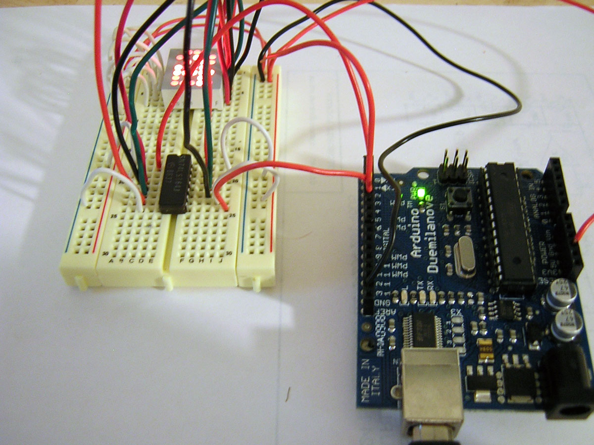 Using A Dot Matrix Led With An Arduino And Shift Register Trybotics