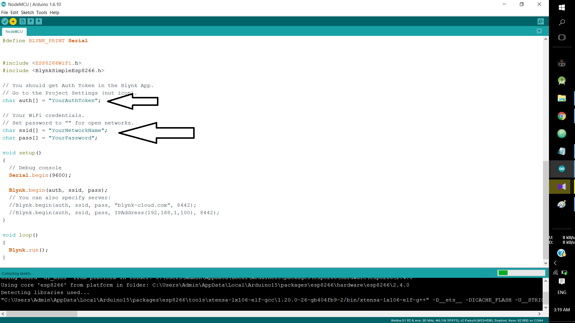 How To Control Wemos D1 Mini Nodemcu Using Blynk App Iot Esp8266 Trybotics