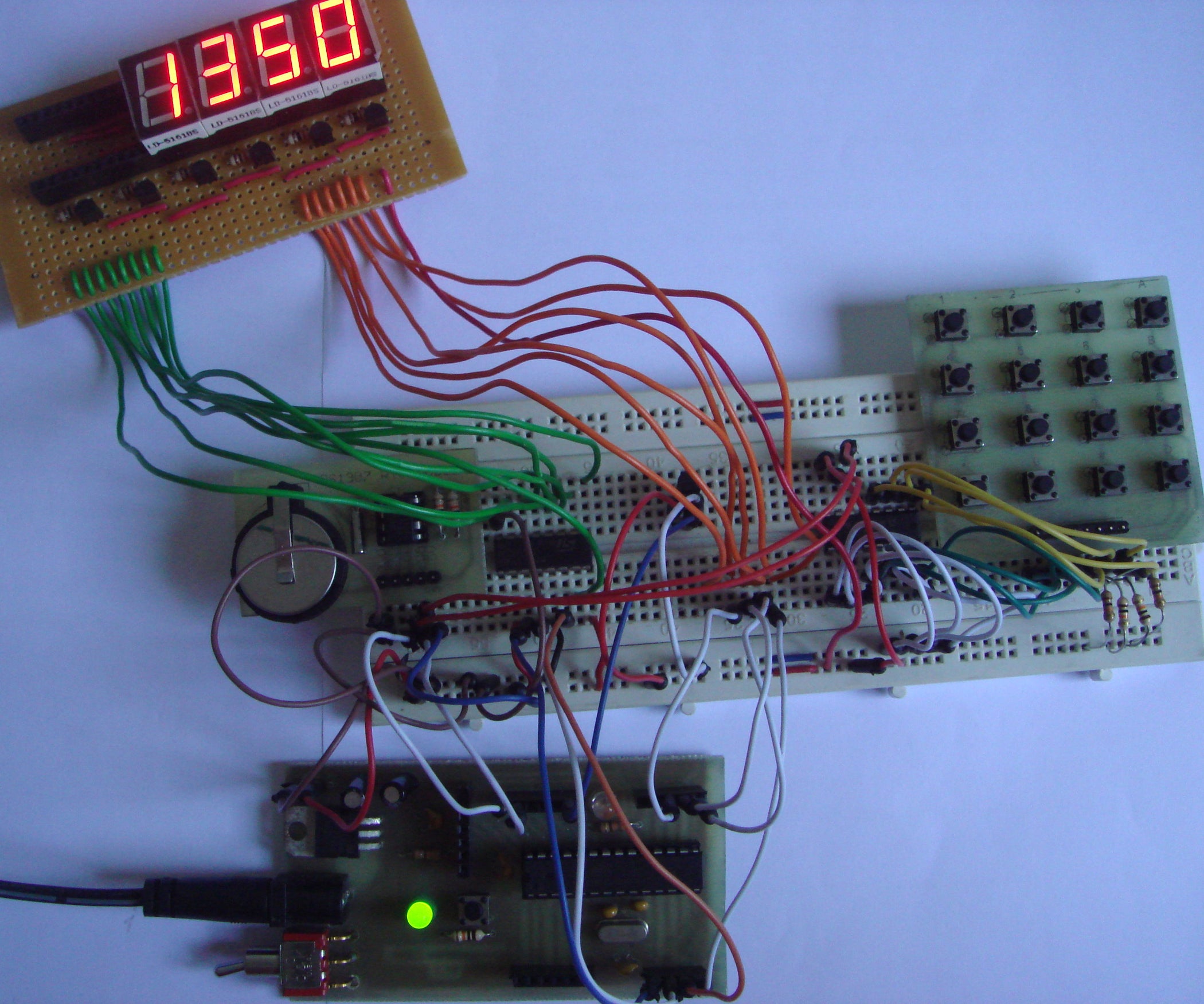 Digital Alarm Clock Using 7 Segment Display Instructables