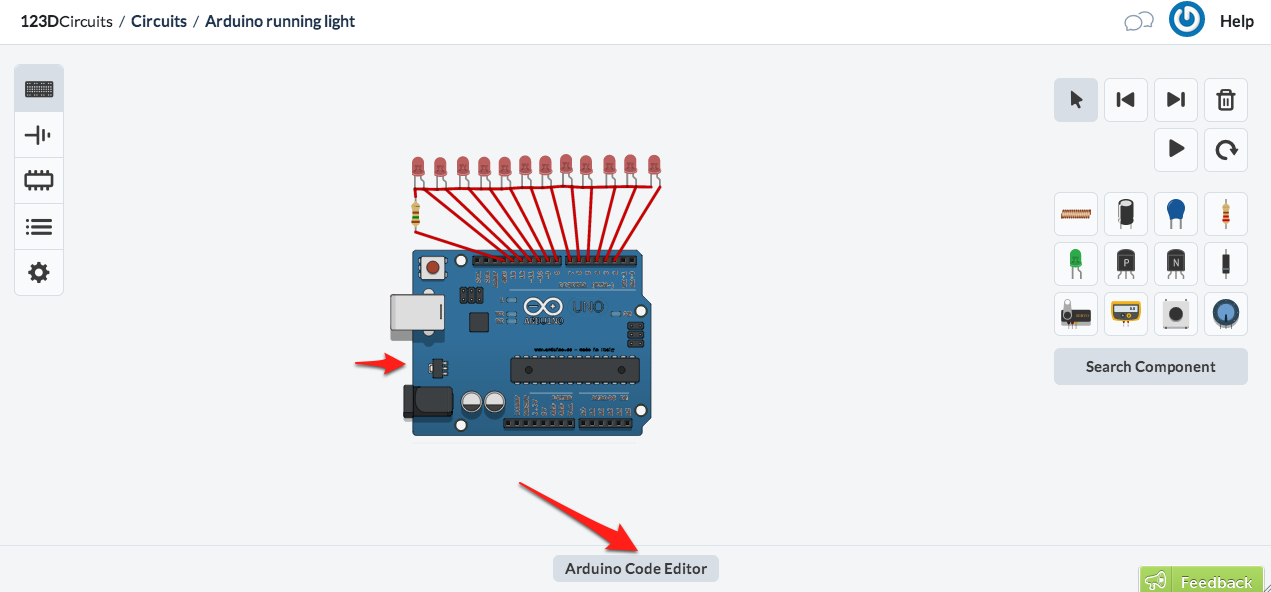 Web Browser Arduino Simulation Trybotics