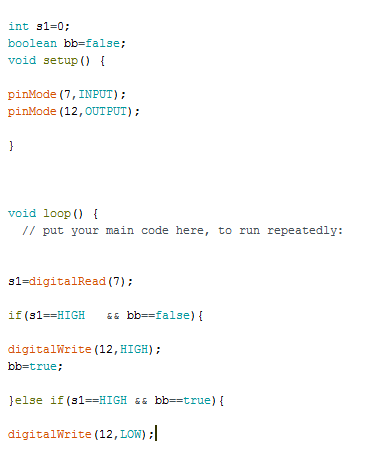 Arduino ToggleButton Manual | Trybotics