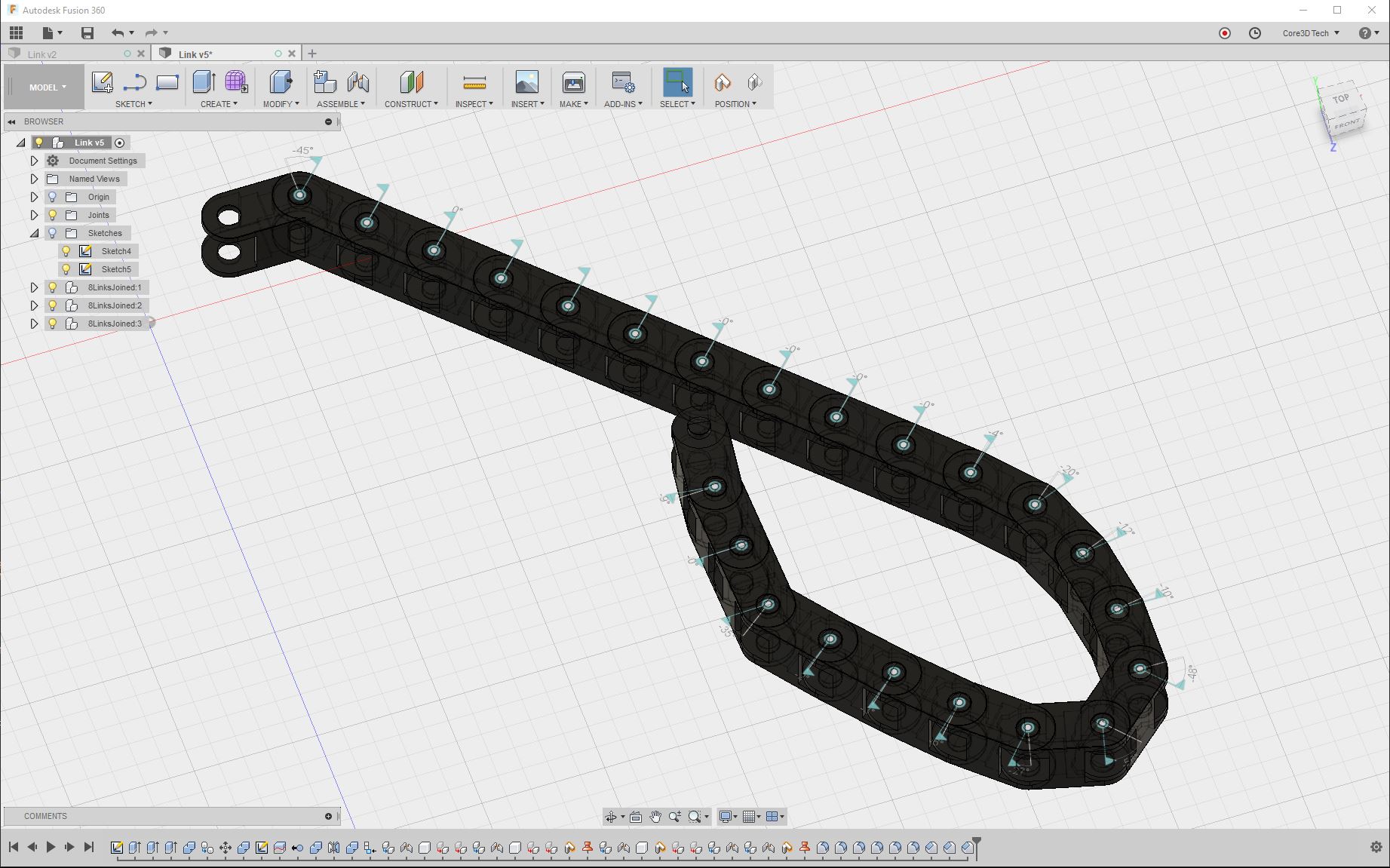 Fully Functional Drag Chain Fusion 360 | Trybotics