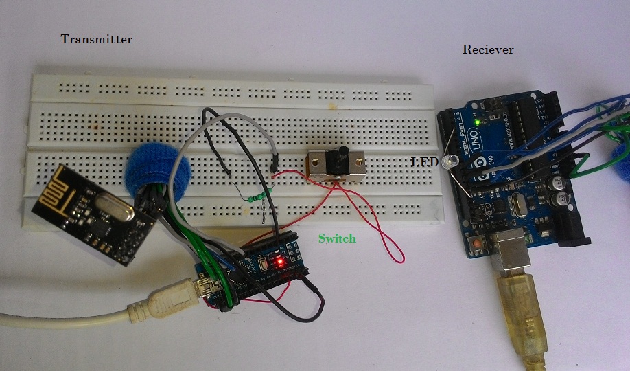 Wireless Remote Using 24ghz Nrf24l01 Module With Arduino