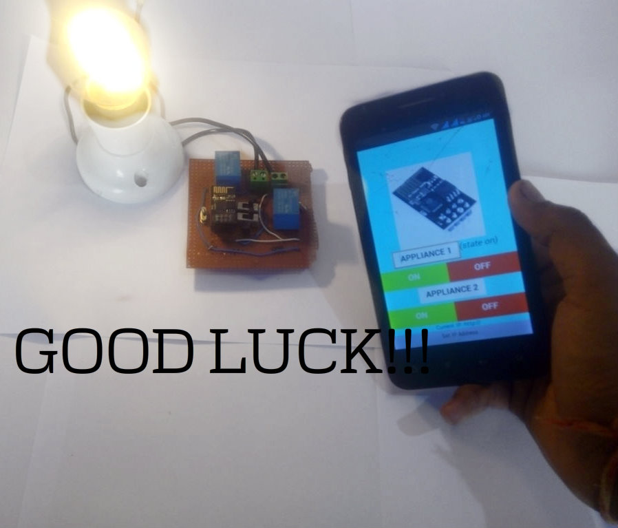 Home Automation With Esp8266 Wifi Without Using Blynk Trybotics 5917