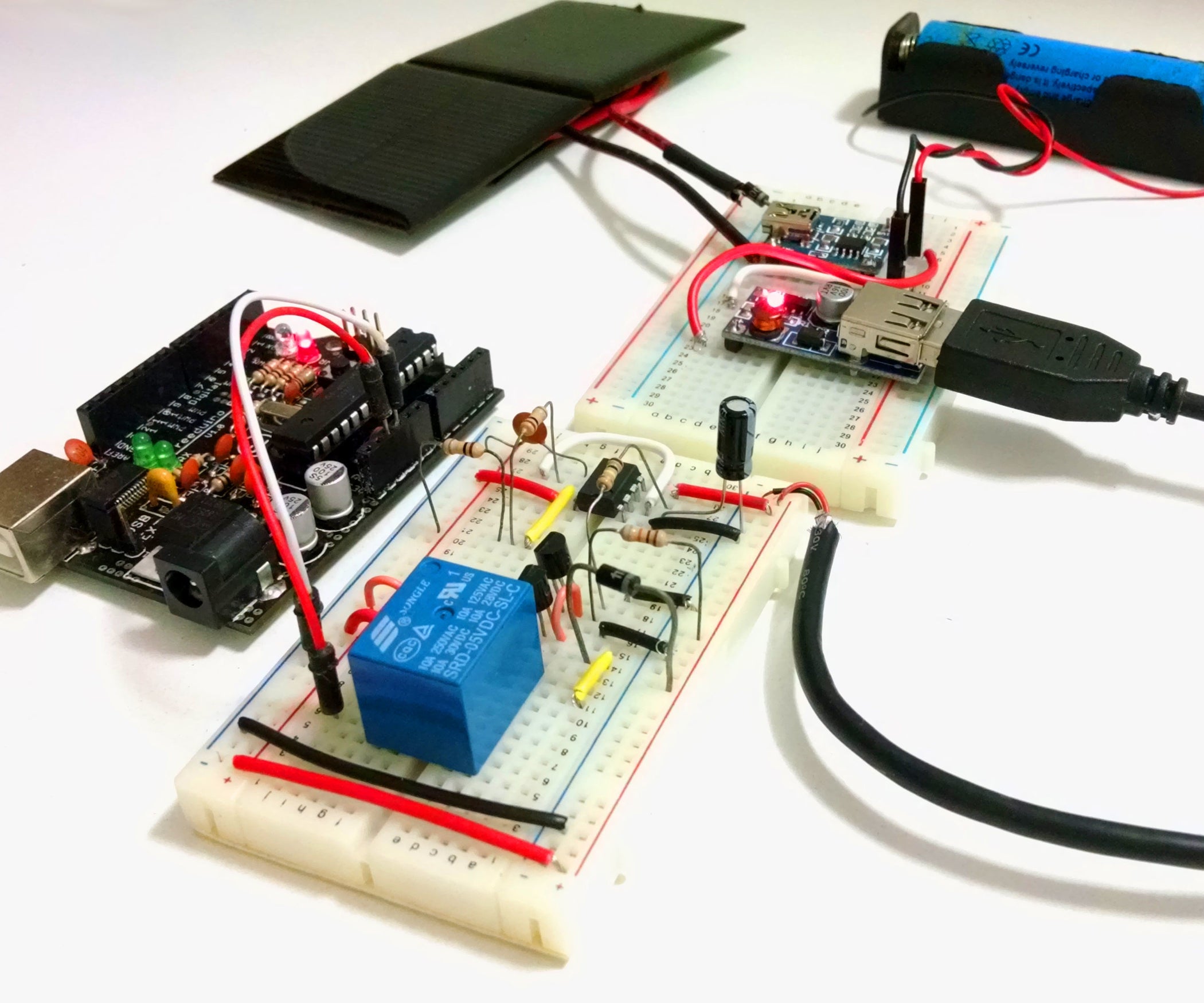 Solar Charged Battery Powered Arduino Uno 7 Steps With Pictures
