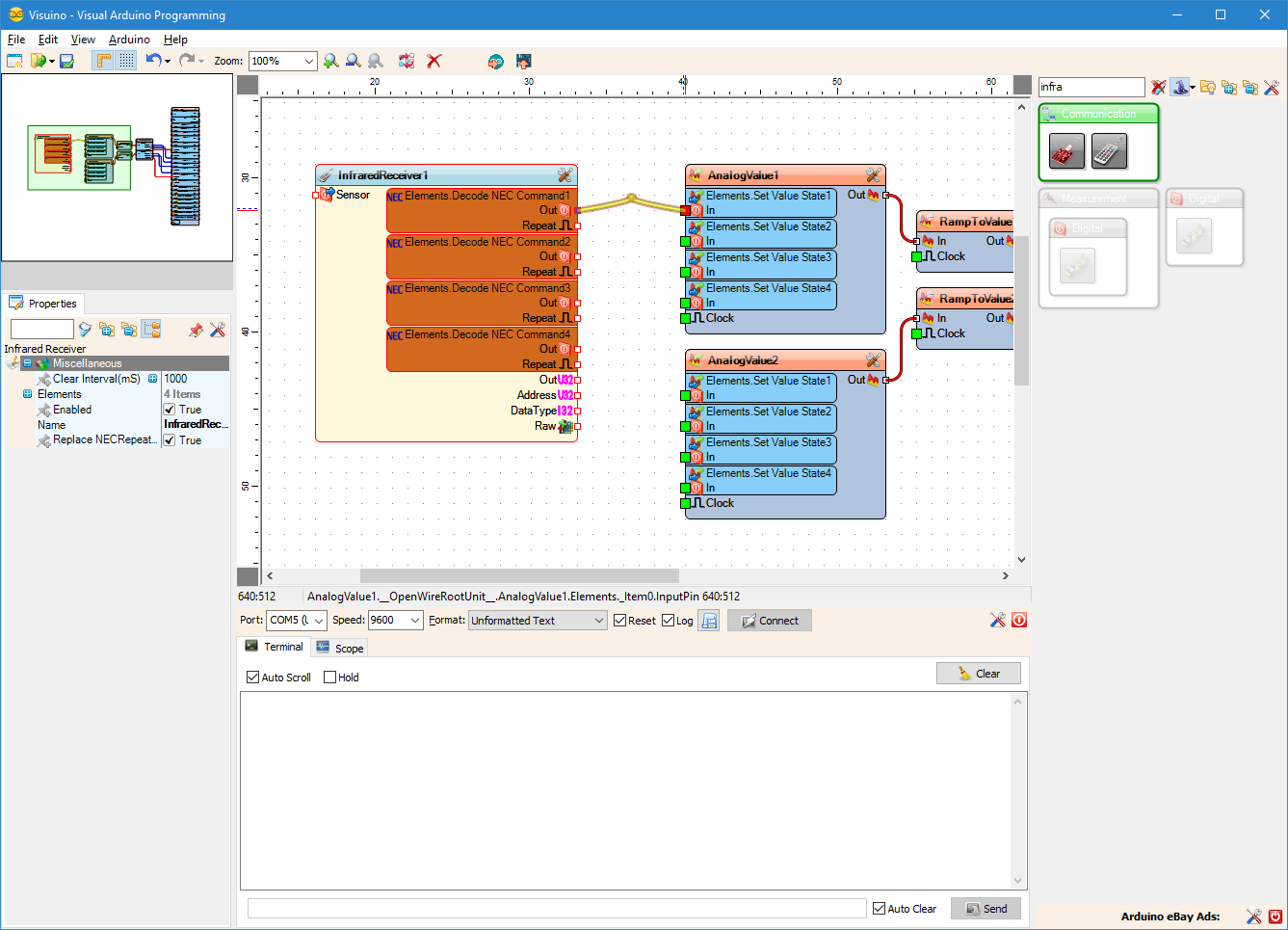 Program Infrared Remote Controlled Arduino Smart Car Robot With Visuino | Trybotics