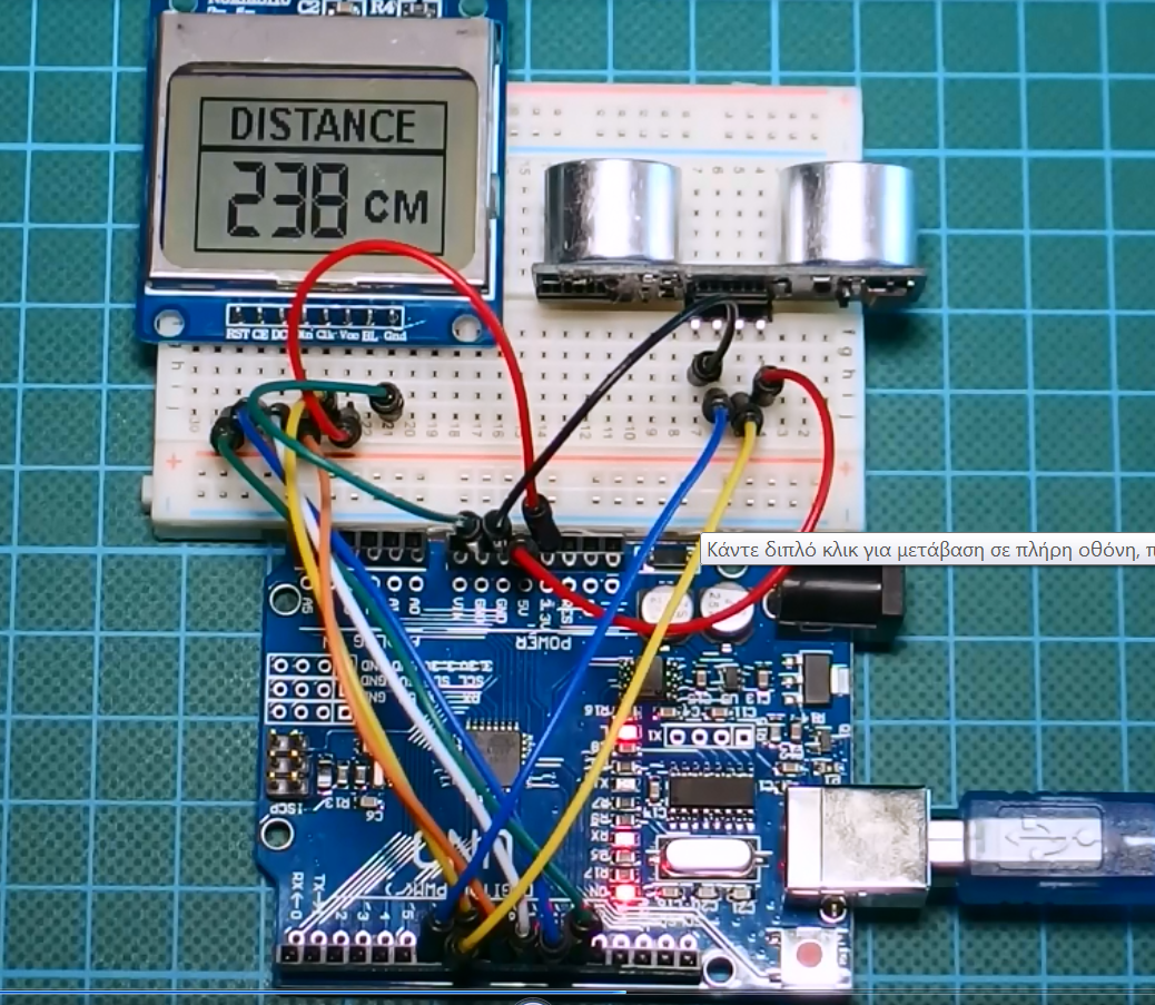 DIY Distance Meter With Arduino and a Nokia 5110 Display | Trybotics