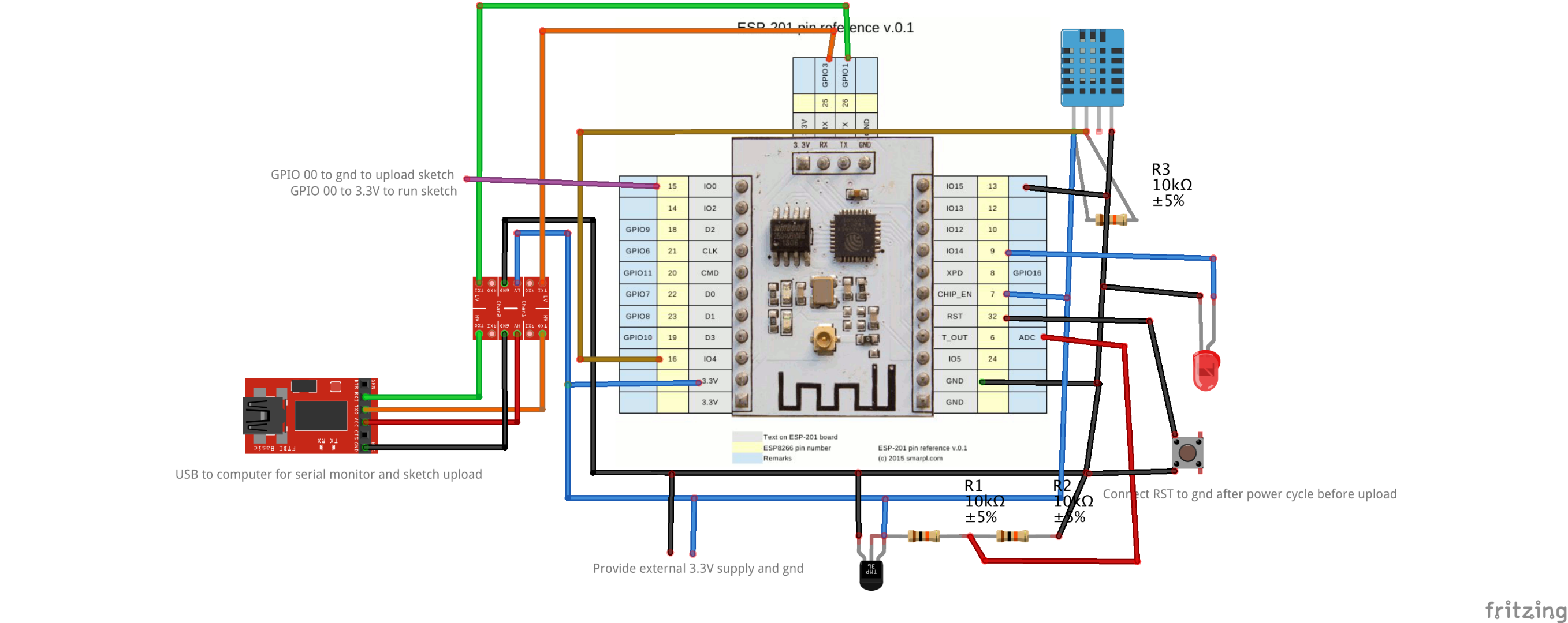 Programming Esp8266 Esp 201 Stand Alone With Arduino Ide Trybotics 6249