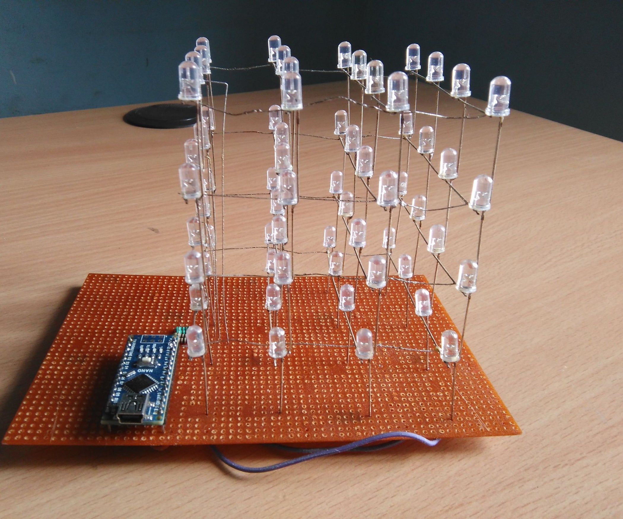 4x4 Led Cube Full 4 Steps Instructables