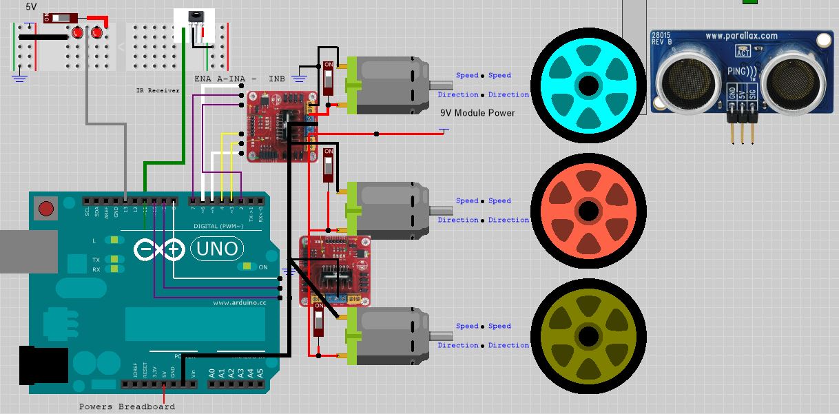 Arduino Omni Wheel Robot Rover Make Course Trybotics 8220