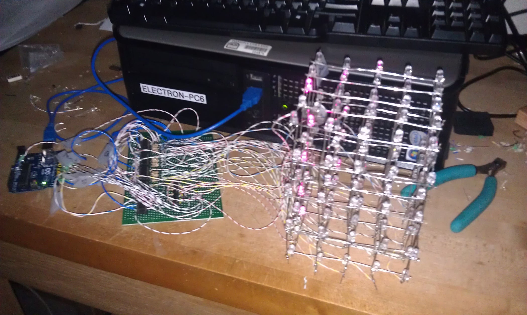 5x5 Led Cube Arduino Uno 4 Steps With Pictures