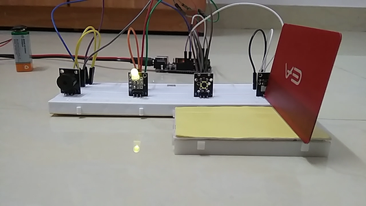 Arduino Light Blocking Sensor Photo Interrupter Module Keeping Your Cards Safe Prototype
