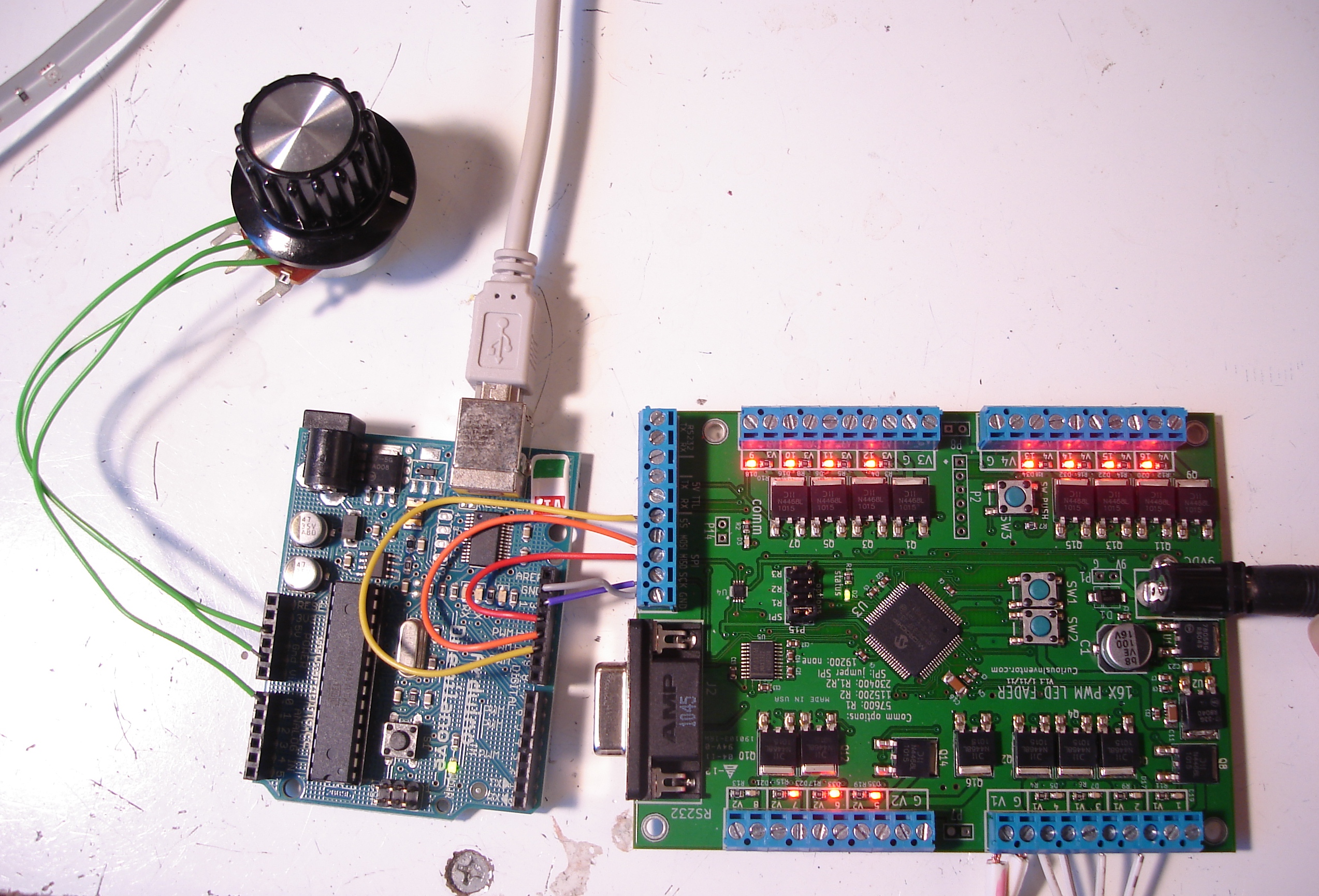 Control Ikea Dioder LED Strip With Arduino + 16X PWM LED Fader Board | Trybotics