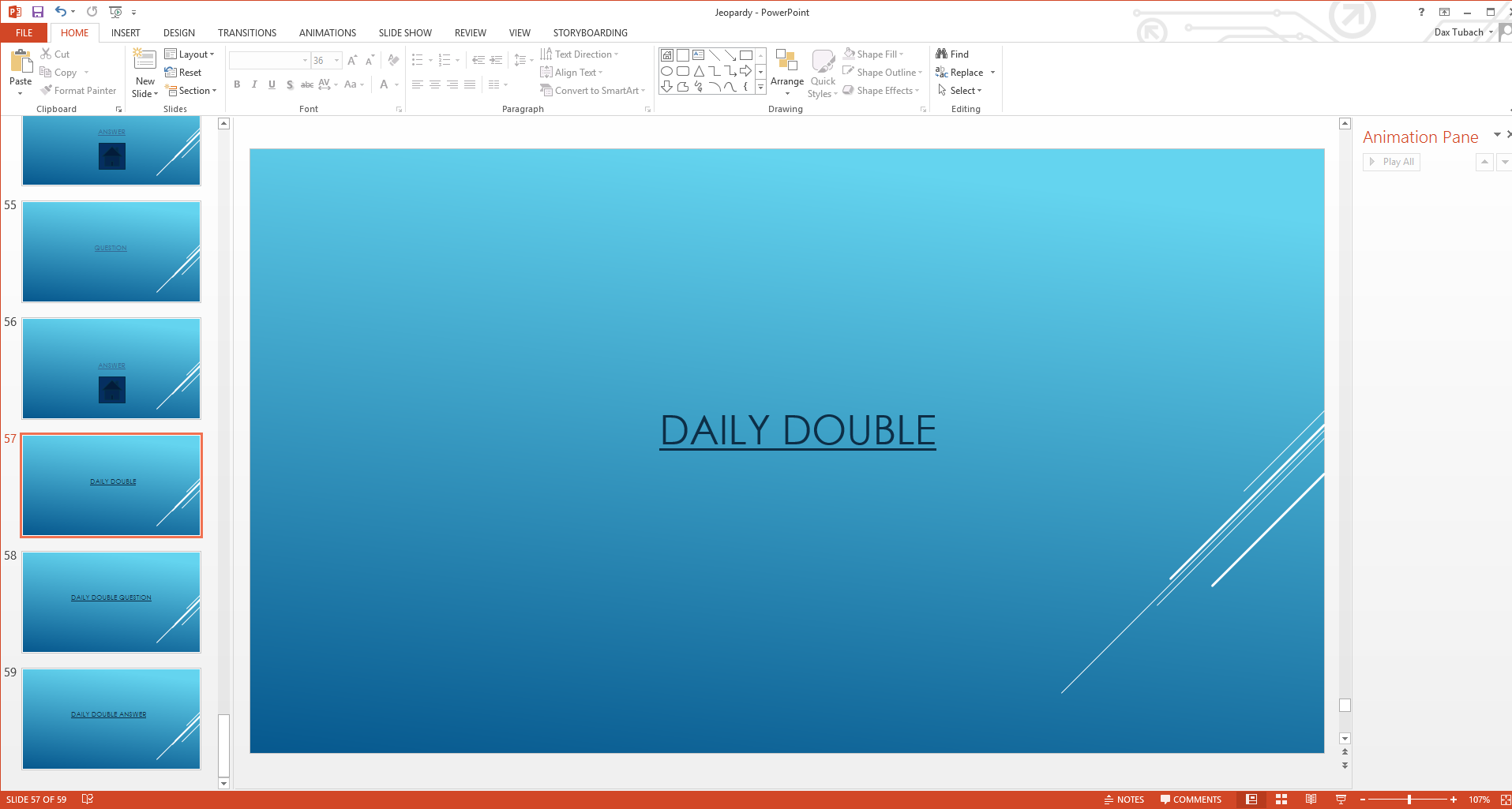 Powerpoint Jeopordy Trybotics